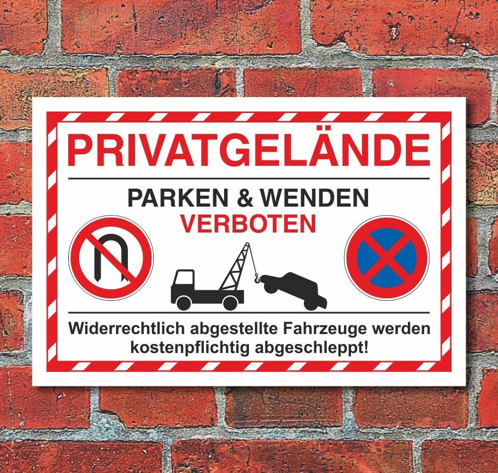Schild Parkverbot Parken verboten Halteverbot 150 Euro 3 mm Alu-Verbu ...